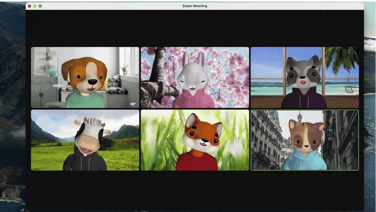 Ahora puedes usar avatares de animales en las videollamadas de Zoom ...